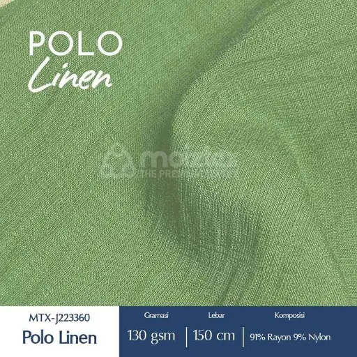 Jual Kain Polo Linen Roll Harga Murah | Moiztex